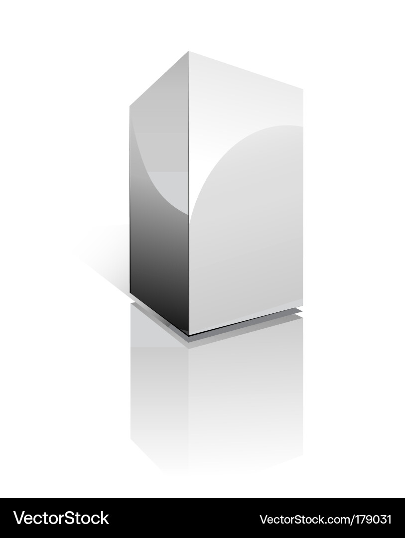 Three Dimensional Box Royalty Free Vector Image