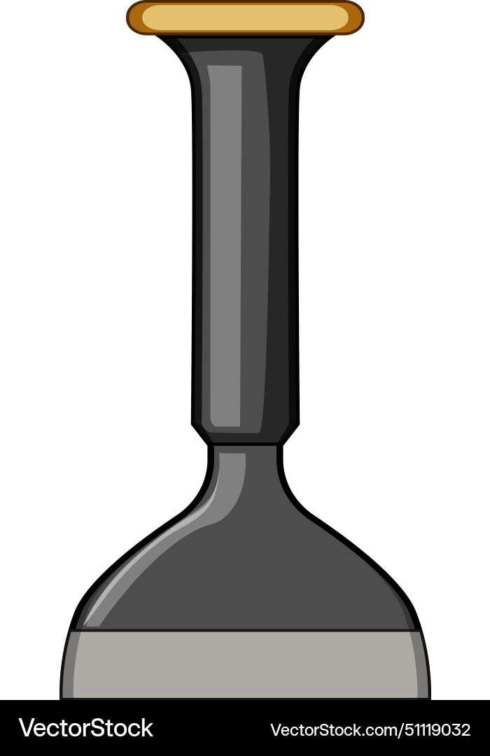 Sculpting brick chisel cartoon Royalty Free Vector Image