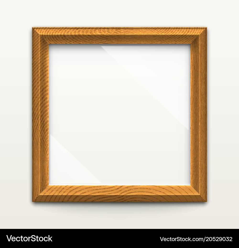 Wooden frame Royalty Free Vector Image - VectorStock