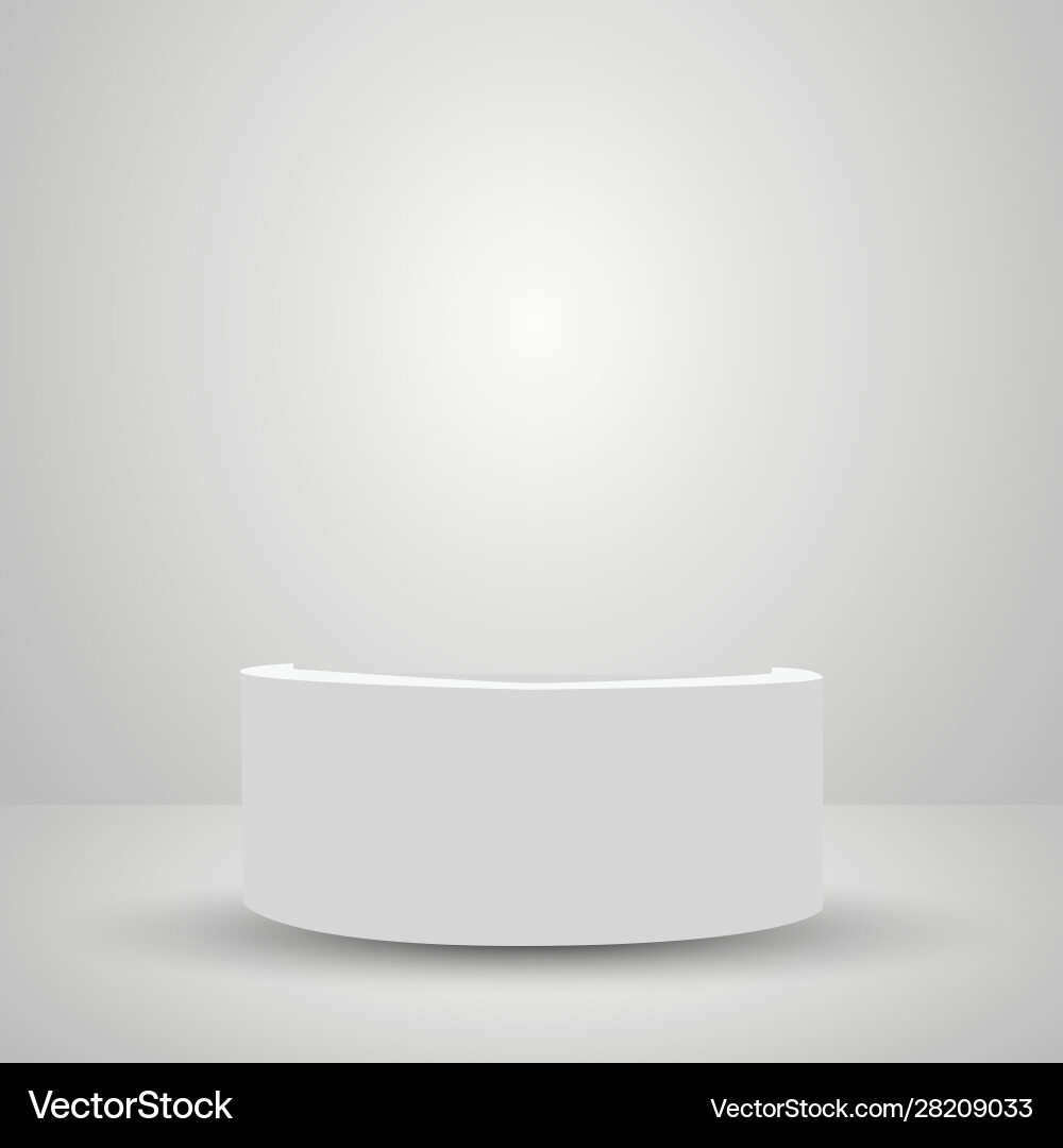 Abstract simple realistic pedestal template Vector Image