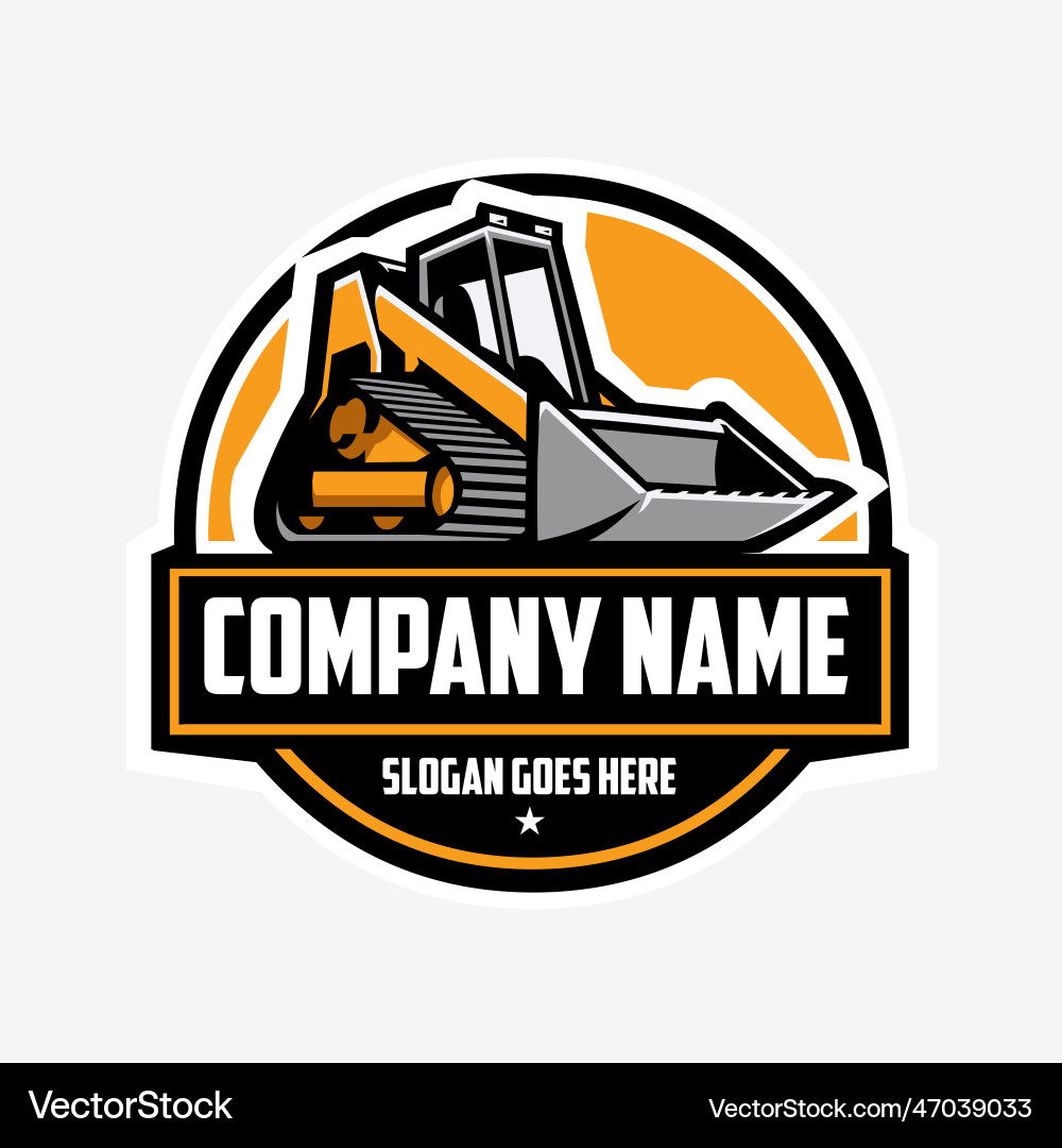 Construction Equipment Logo Royalty Free Vector Image