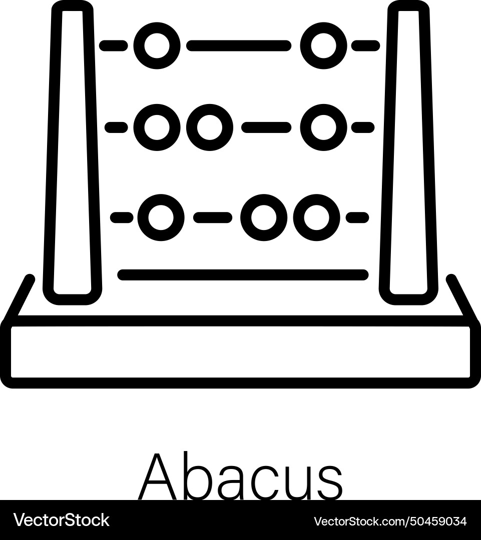 Abacus Royalty Free Vector Image - VectorStock