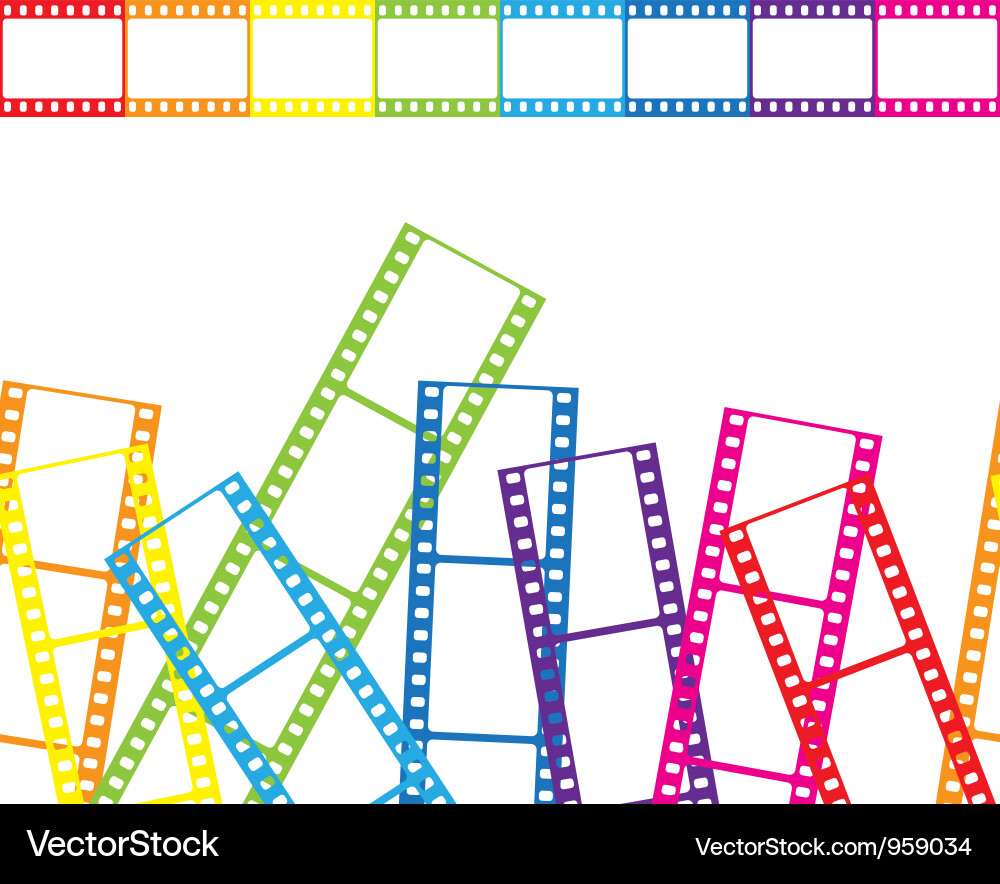 Abstract background with a film strip Royalty Free Vector