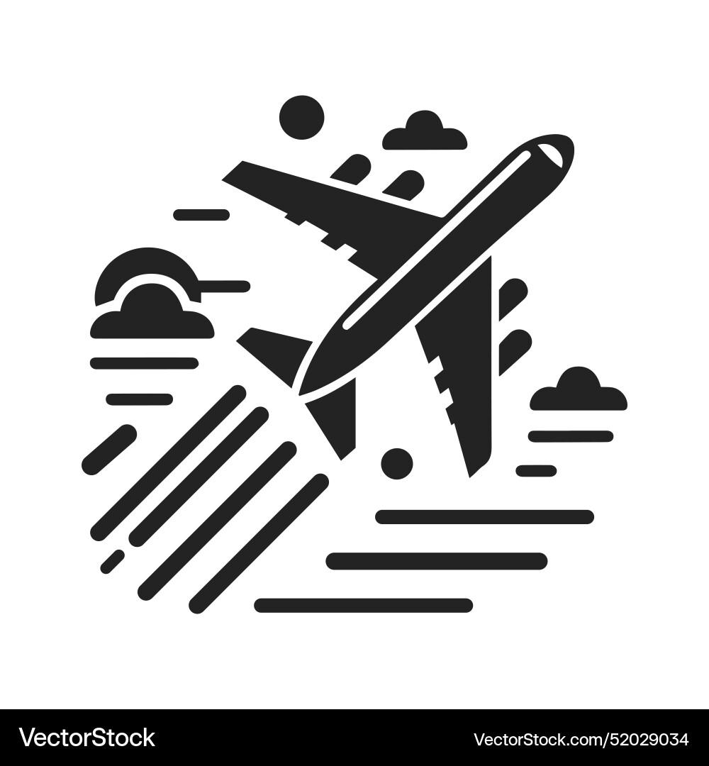 Airplanes icon on white background airplane Vector Image