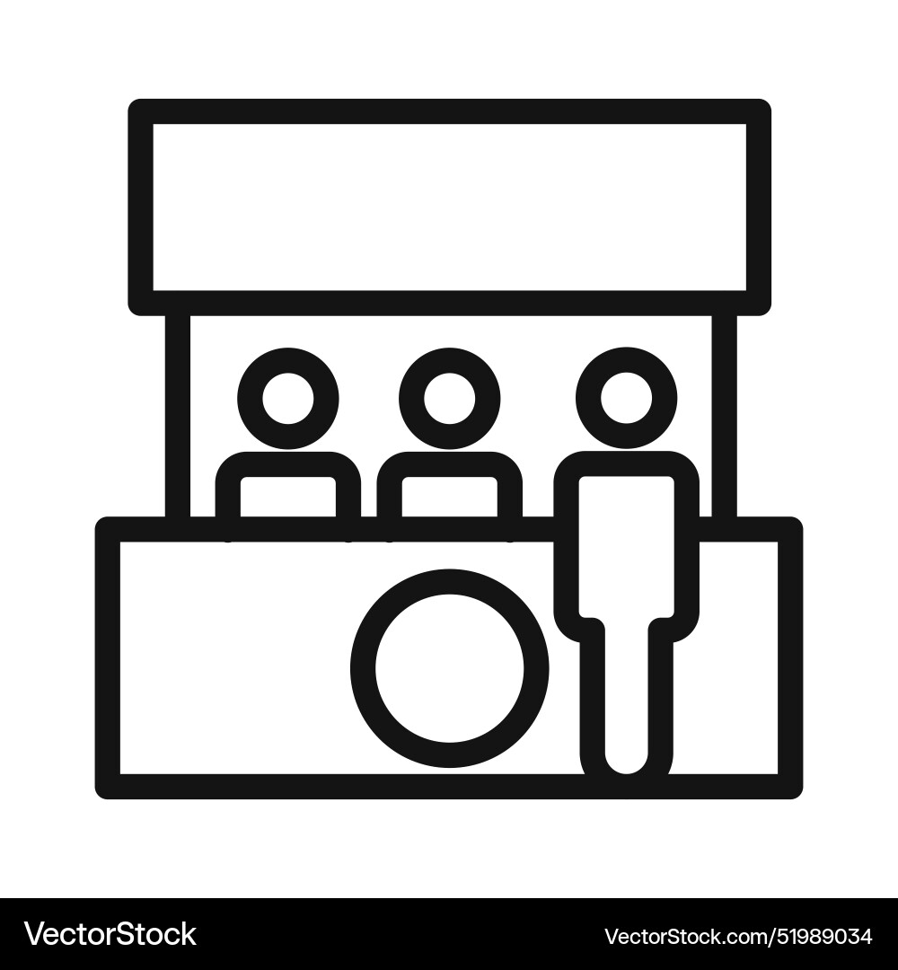 Exhibition Stand Icon Royalty Free Vector Image