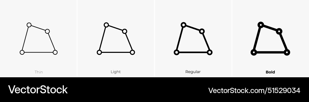 Free transformation icon thin light regular Vector Image