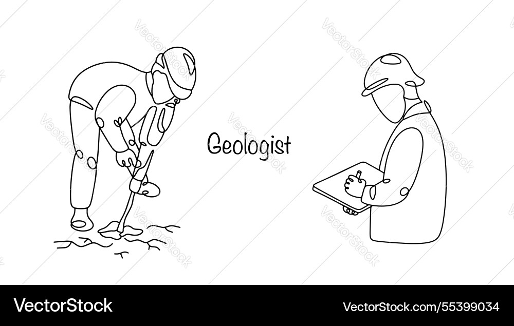 Geologist Royalty Free Vector Image - VectorStock