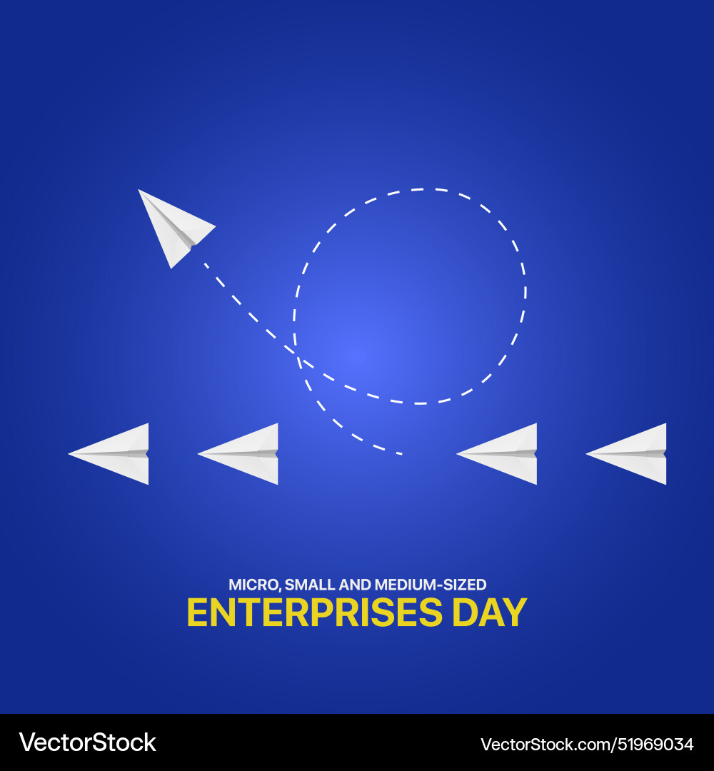 Micro- small and medium-sized enterprises day Vector Image