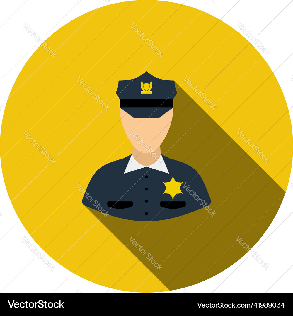 Policeman icon Royalty Free Vector Image - VectorStock
