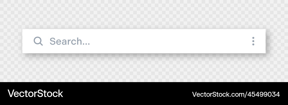 Search bar template internet browser engine Vector Image