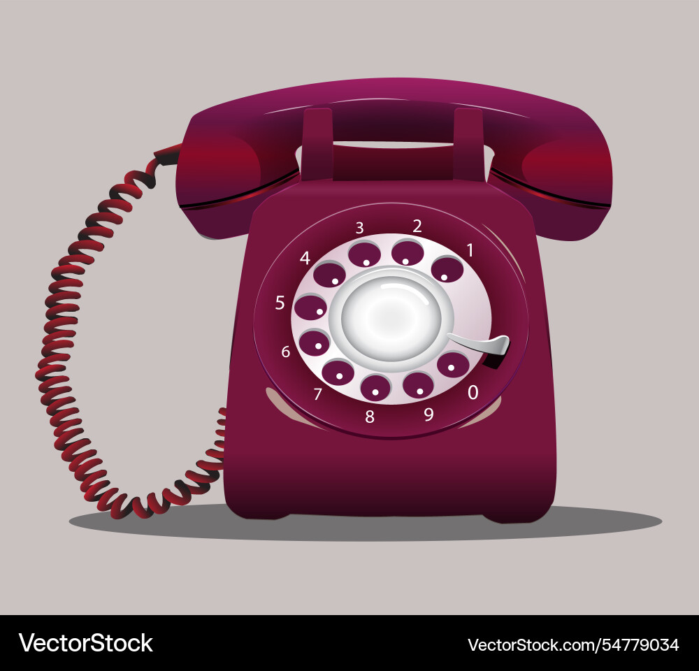 Telephone Royalty Free Vector Image - VectorStock