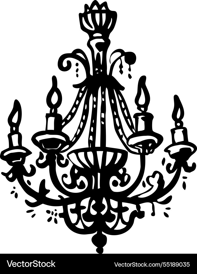 Chandelier Royalty Free Vector Image - VectorStock