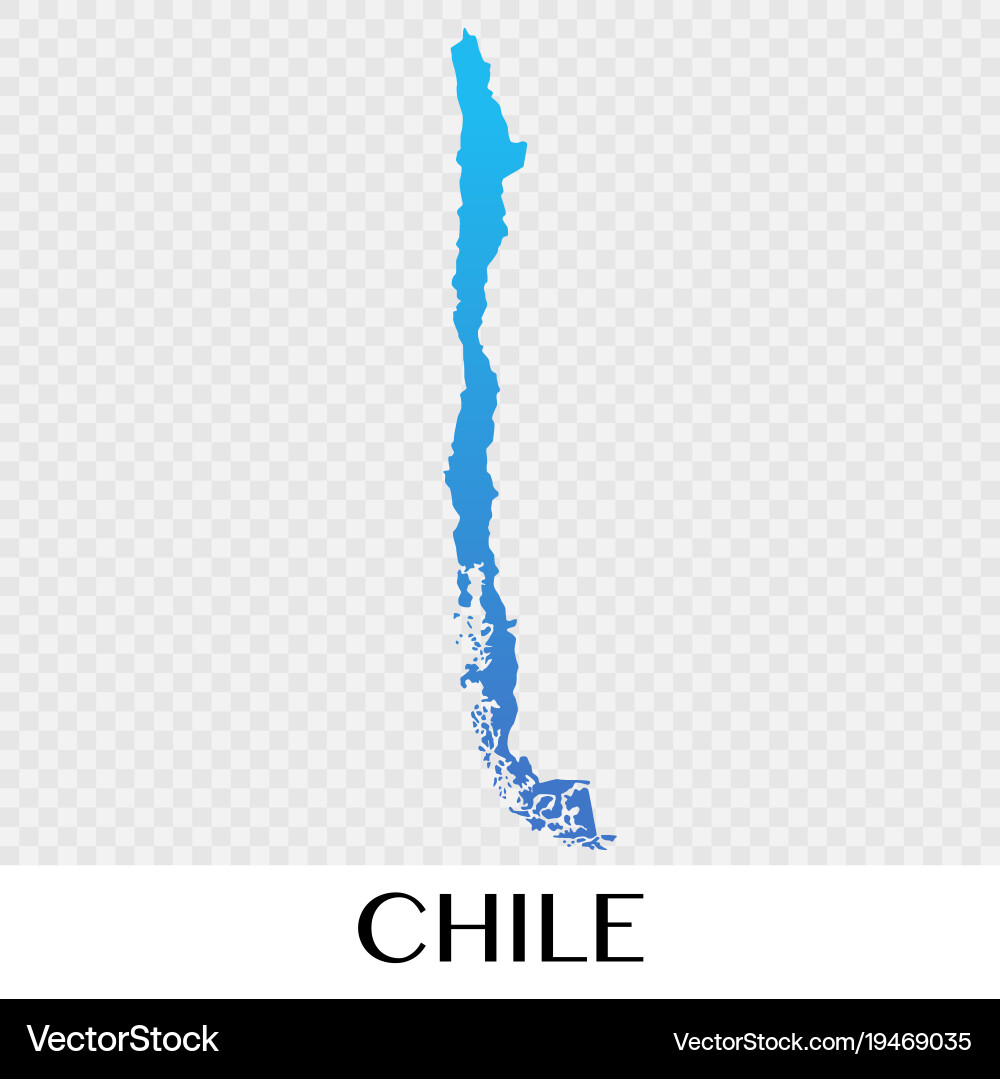 Chile map in south america continent design Vector Image