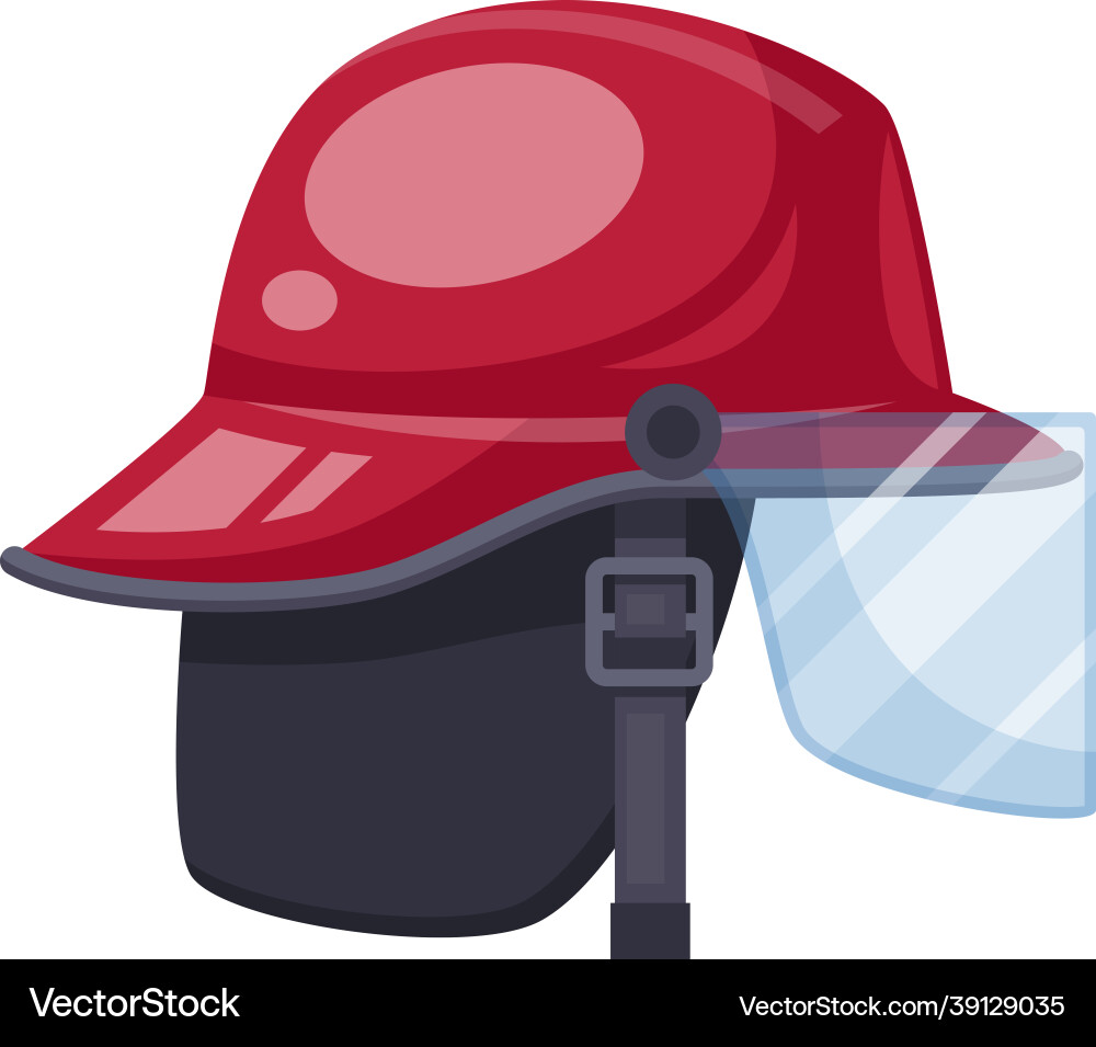 Firefighter helmet icon Royalty Free Vector Image