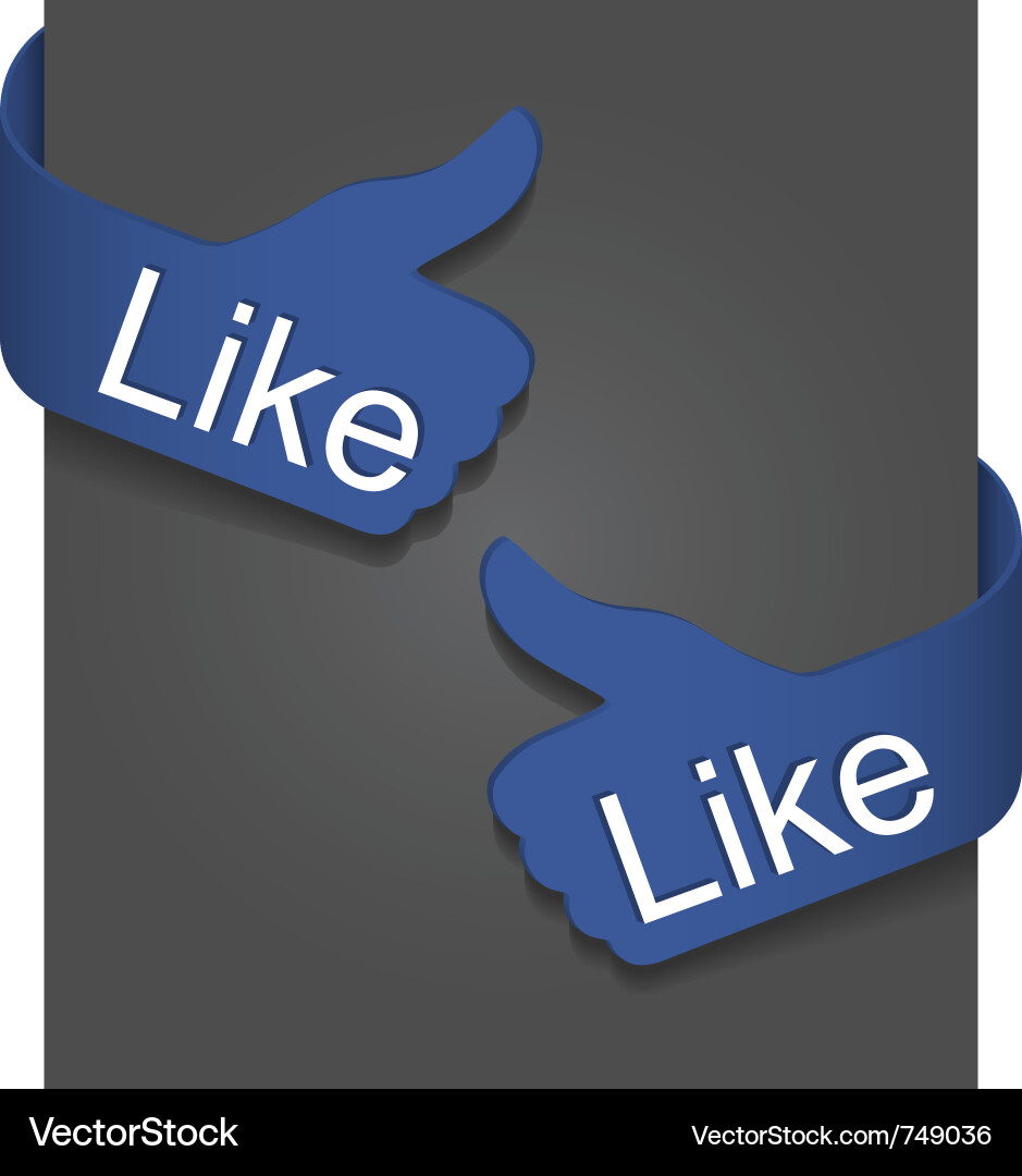 Like signs Royalty Free Vector Image - VectorStock