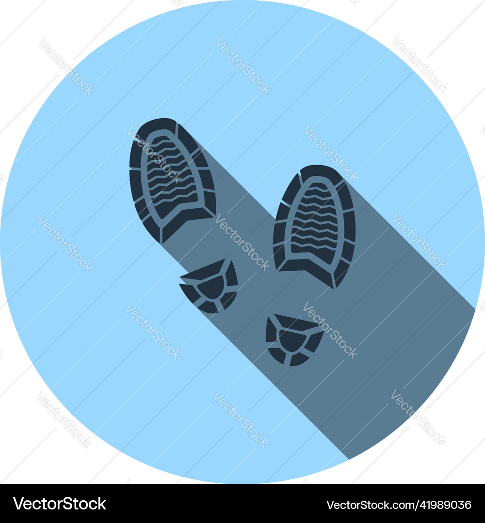 Man footprint icon Royalty Free Vector Image - VectorStock