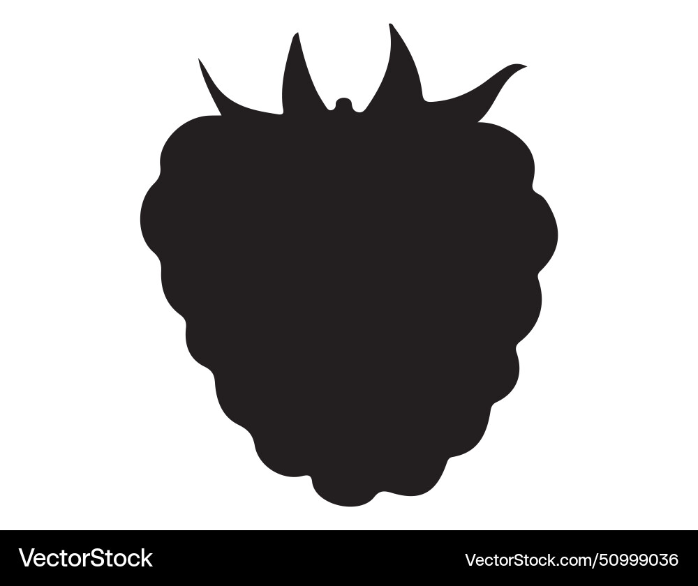 Raspberry silhouette art Royalty Free Vector Image