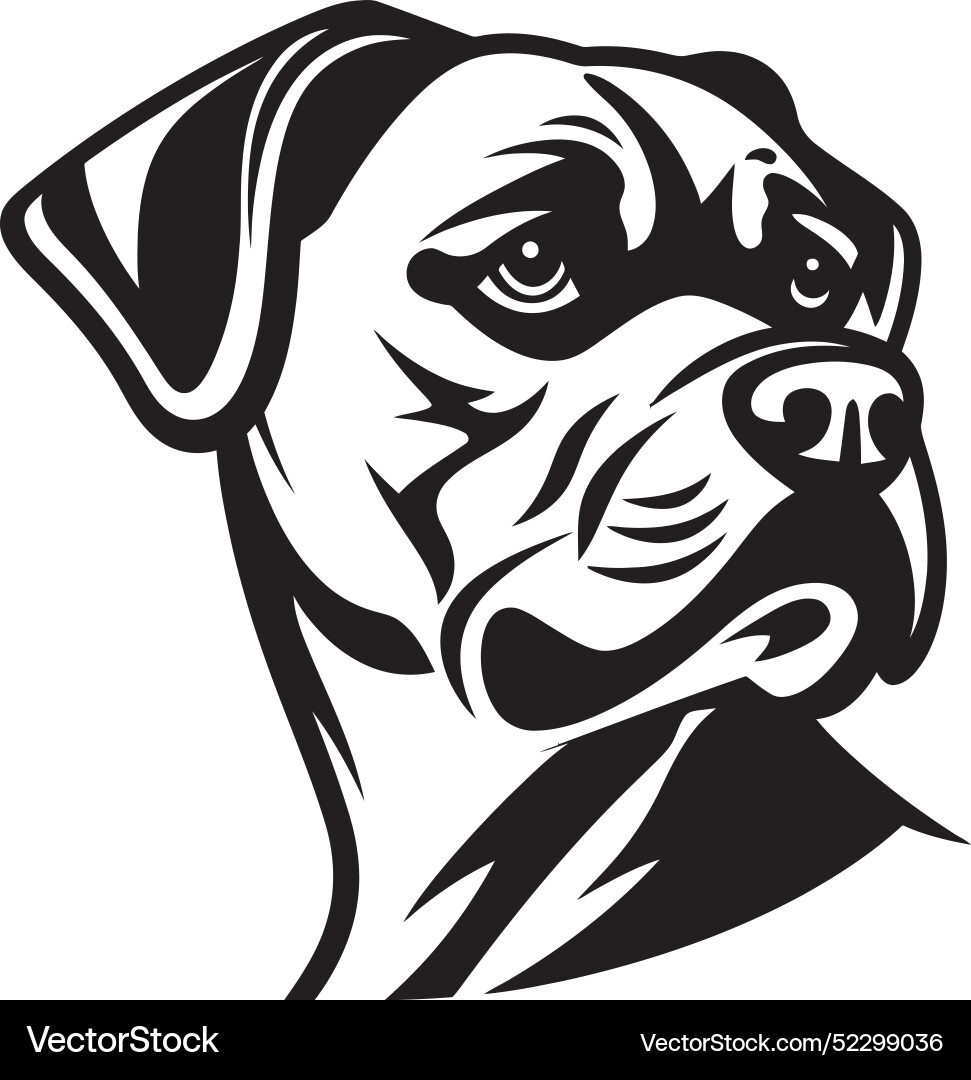 Sable shaded sidekick dog nuzzle black vec Vector Image