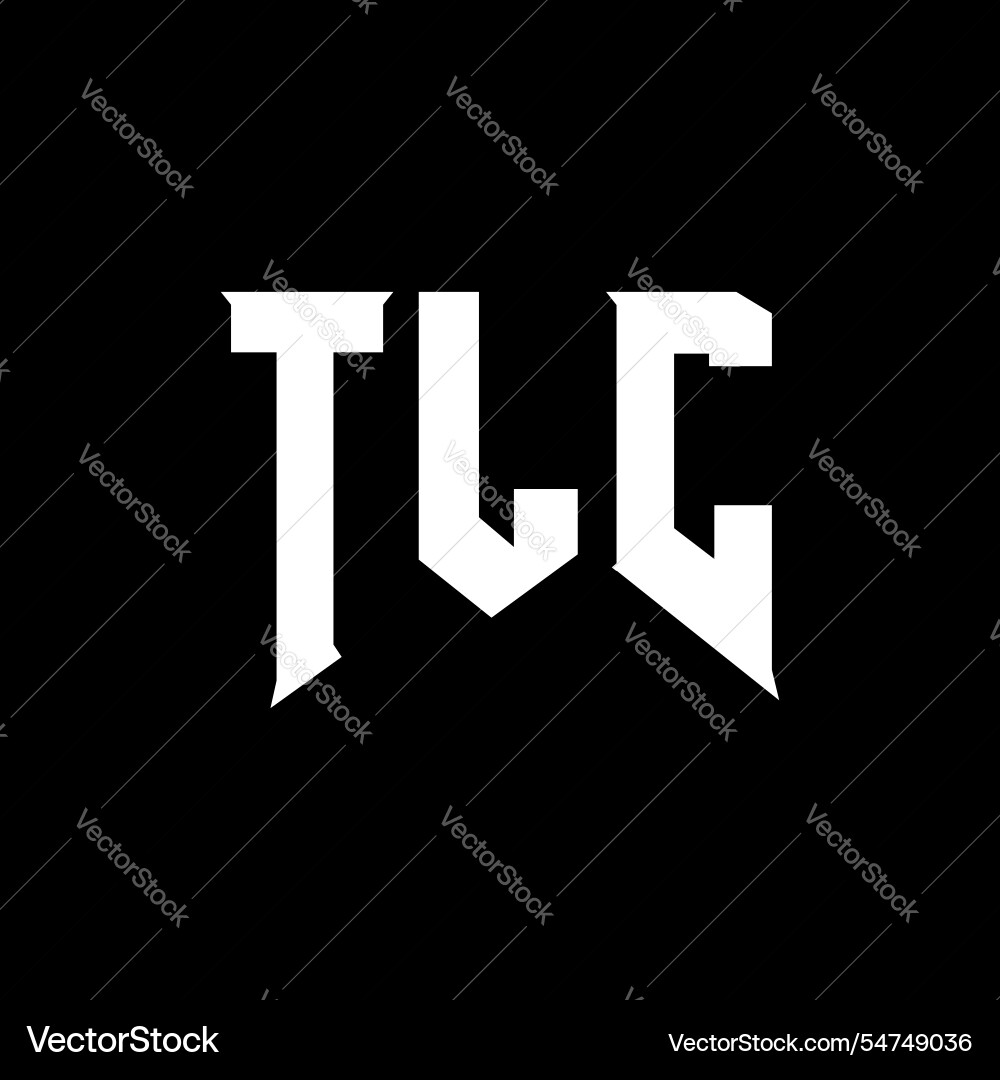 Tlc letter logo design for technology company Vector Image