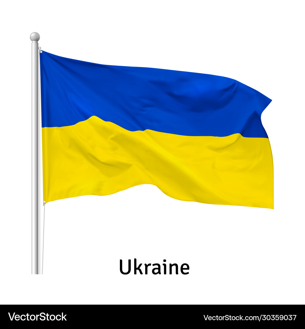 Flag ukraine Royalty Free Vector Image - VectorStock