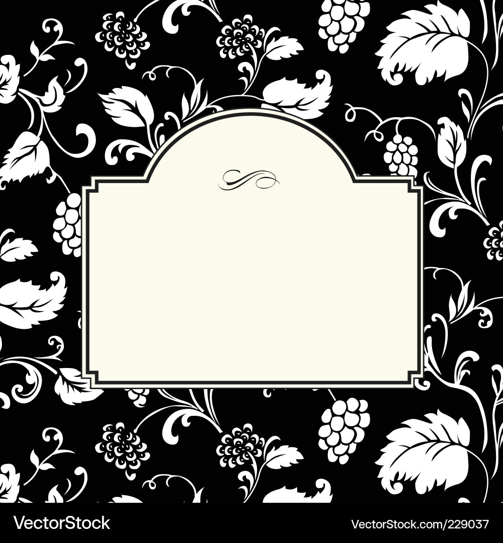 Grape frame Royalty Free Vector Image - VectorStock