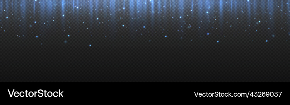 Light vertical blue line dust flying falling rain Vector Image