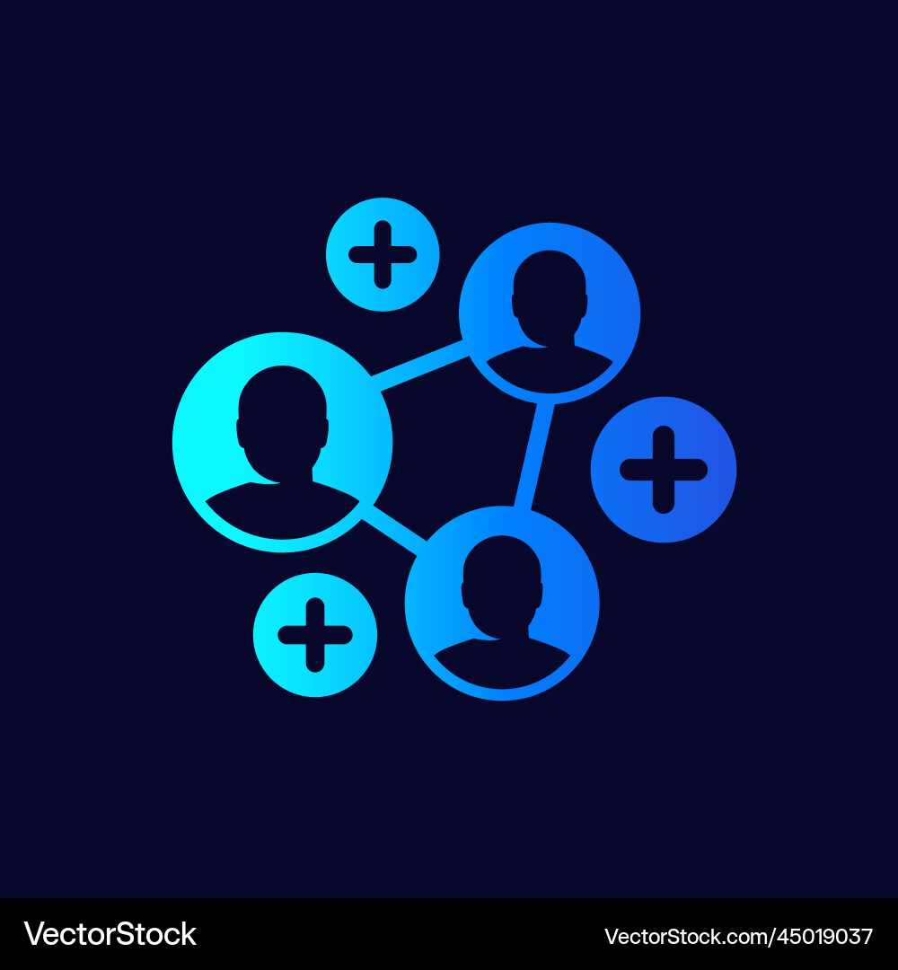 Referrals affiliate program icon for web Vector Image