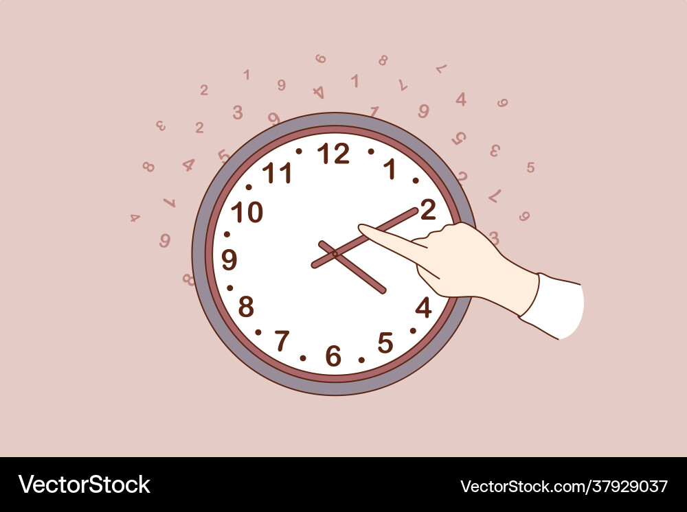 Time Change Concept Royalty Free Vector Image - VectorStock