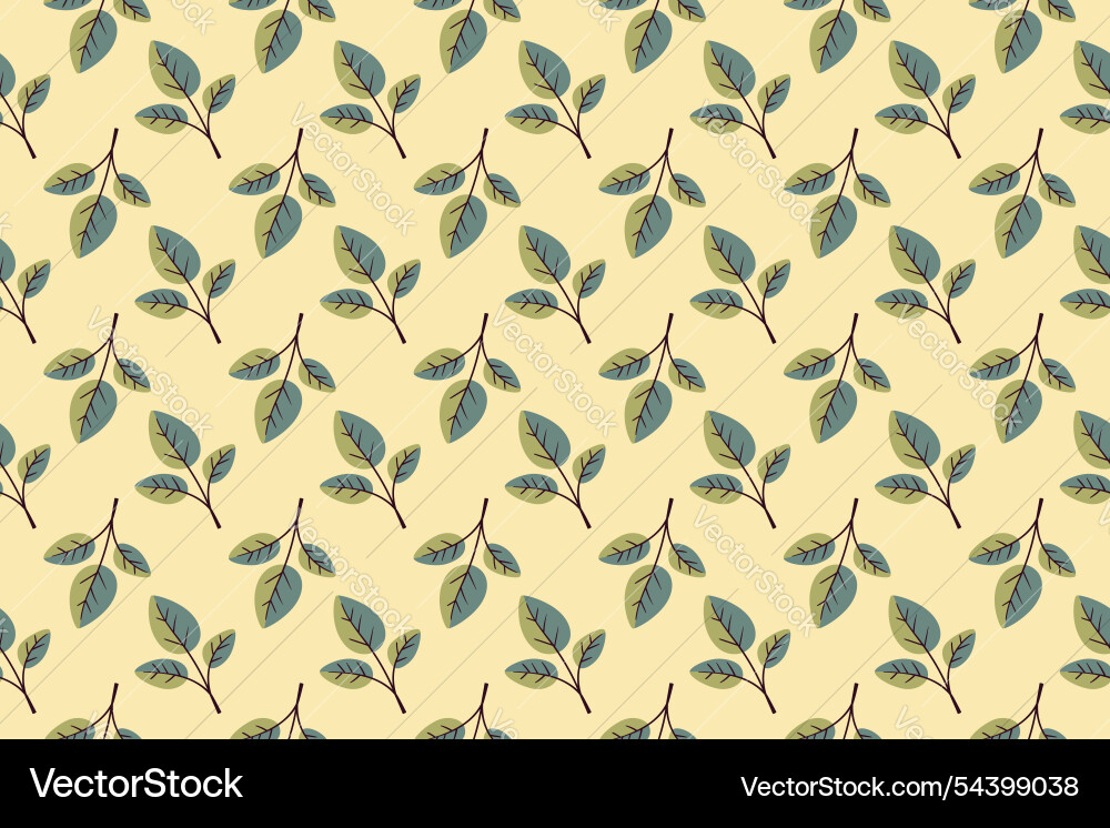 Hand drawn floral pattern design simple ornament Vector Image