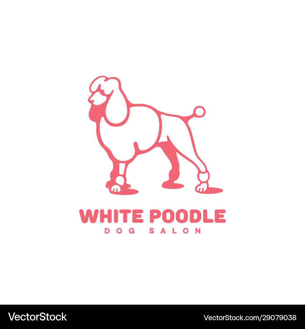 Poodle logo Royalty Free Vector Image - VectorStock