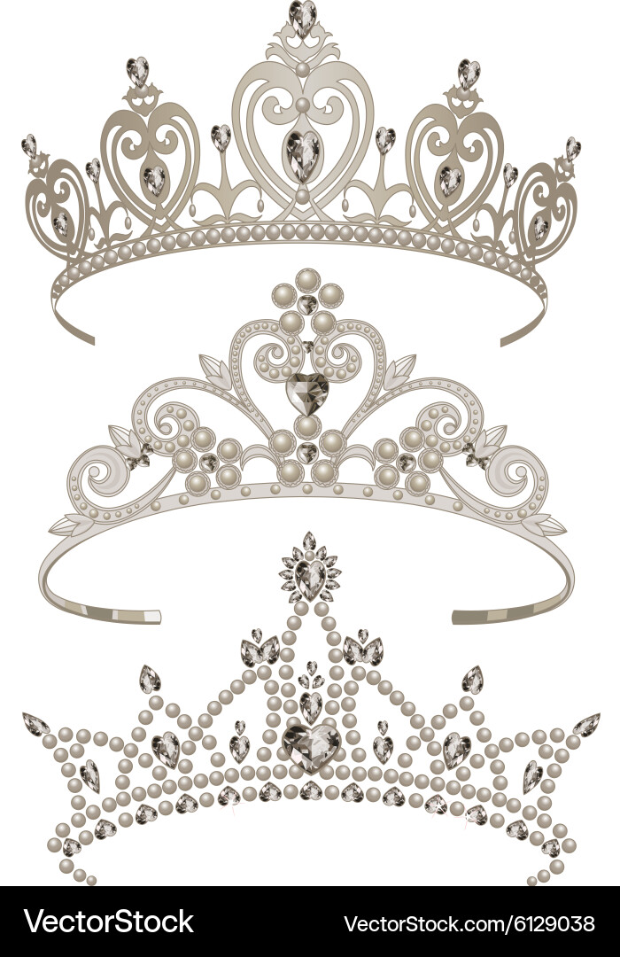 Glitter Tiara Vector Images (over 410)