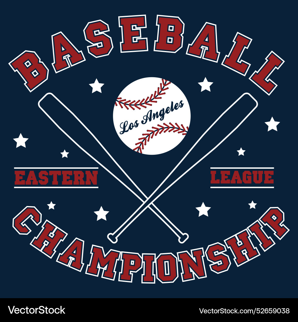 Sport baseball logo american style Royalty Free Vector Image
