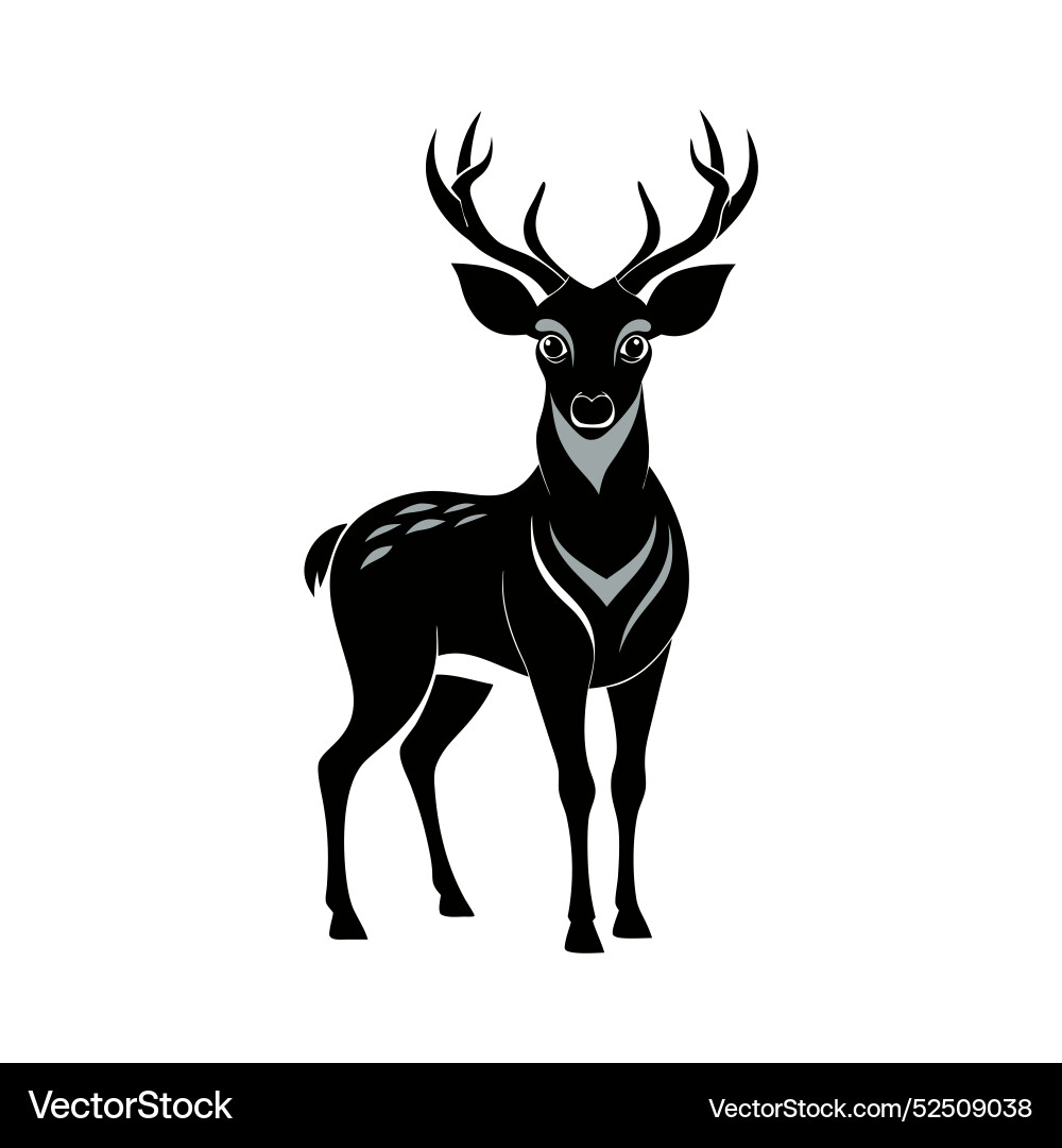 Tech dear logo design Royalty Free Vector Image