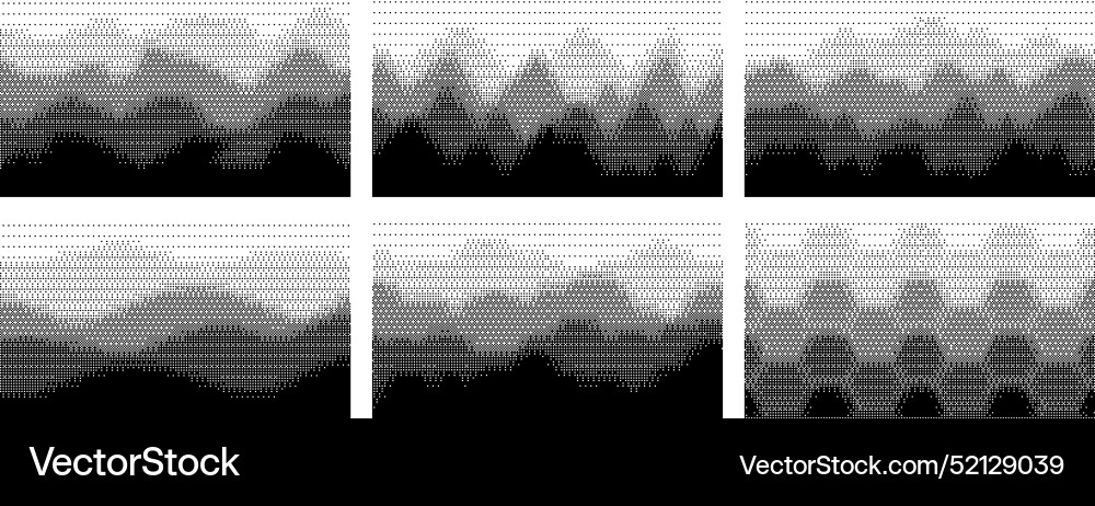 Abstract bitmap dithering layered backgrounds Vector Image