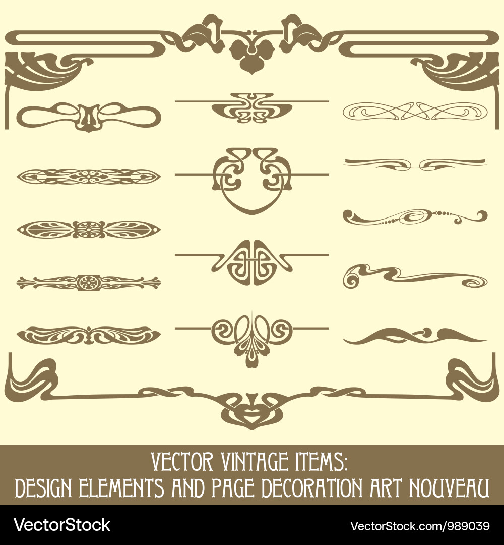 Design elements and page decoration Royalty Free Vector