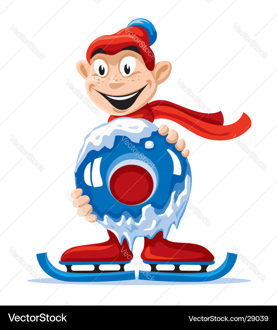 Ice skating Royalty Free Vector Image - VectorStock