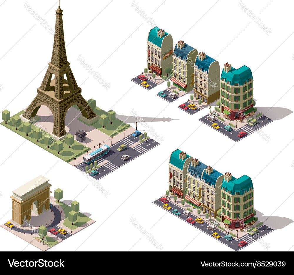 Isometric Eiffel Tower Vector Images (over 450)