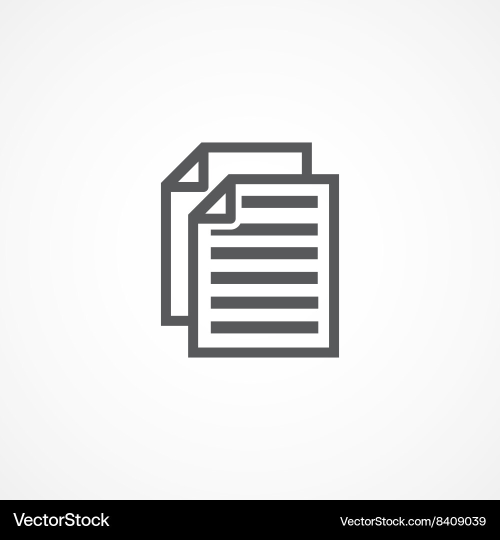 Paperwork icon Royalty Free Vector Image - VectorStock