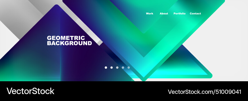 Azure and electric blue triangles in parallel Vector Image