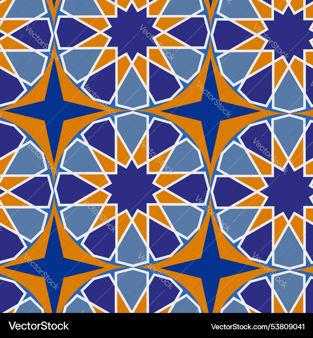 Classic arabesque moroccan seamless pattern Vector Image