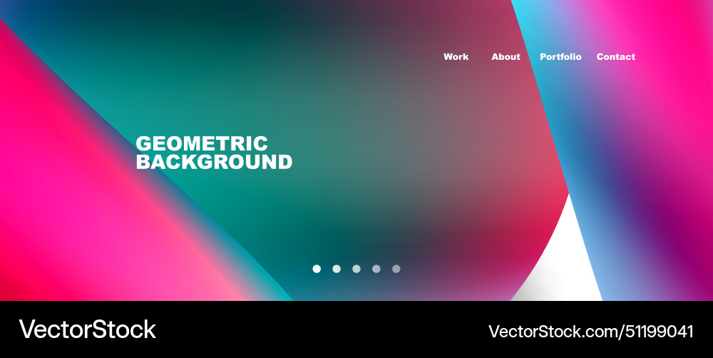 Geometric background in pink and electric blue Vector Image