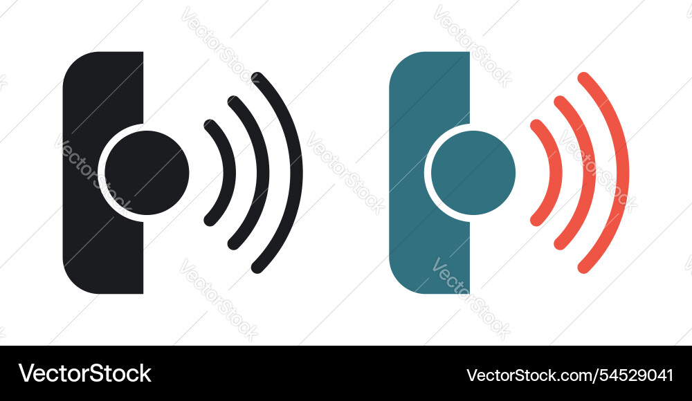 Motion sensor icon Royalty Free Vector Image - VectorStock