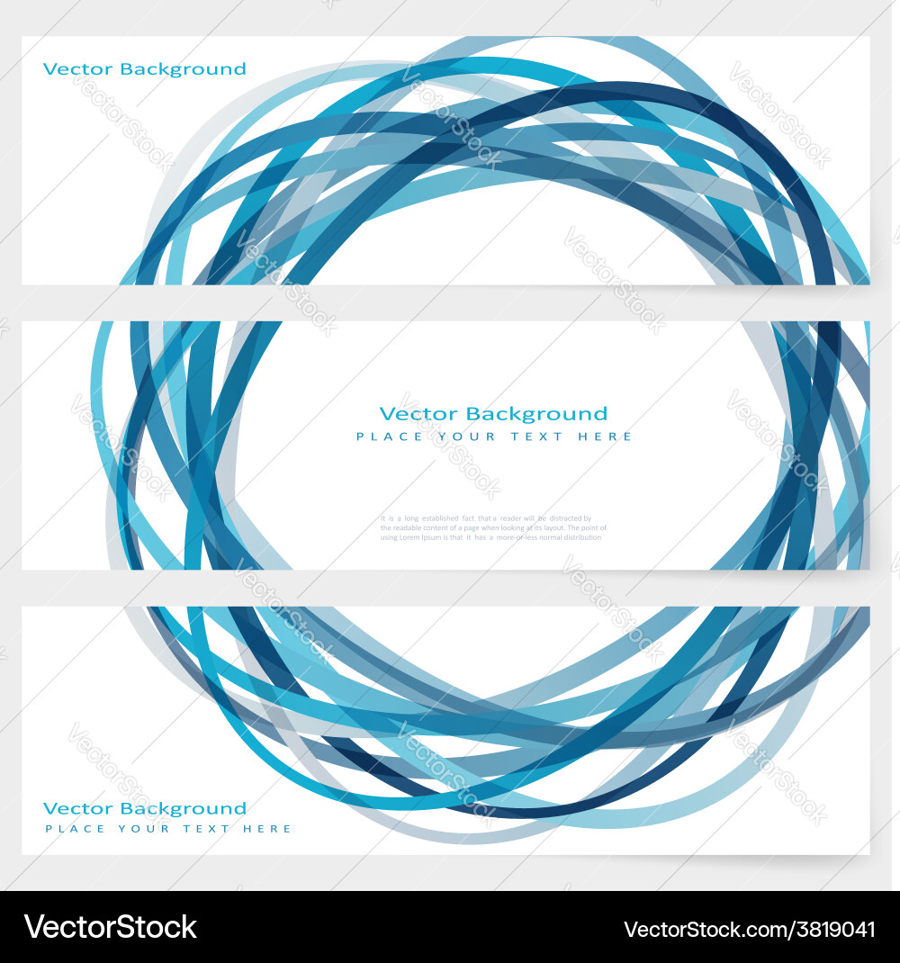 Set of abstract template banner Royalty Free Vector Image