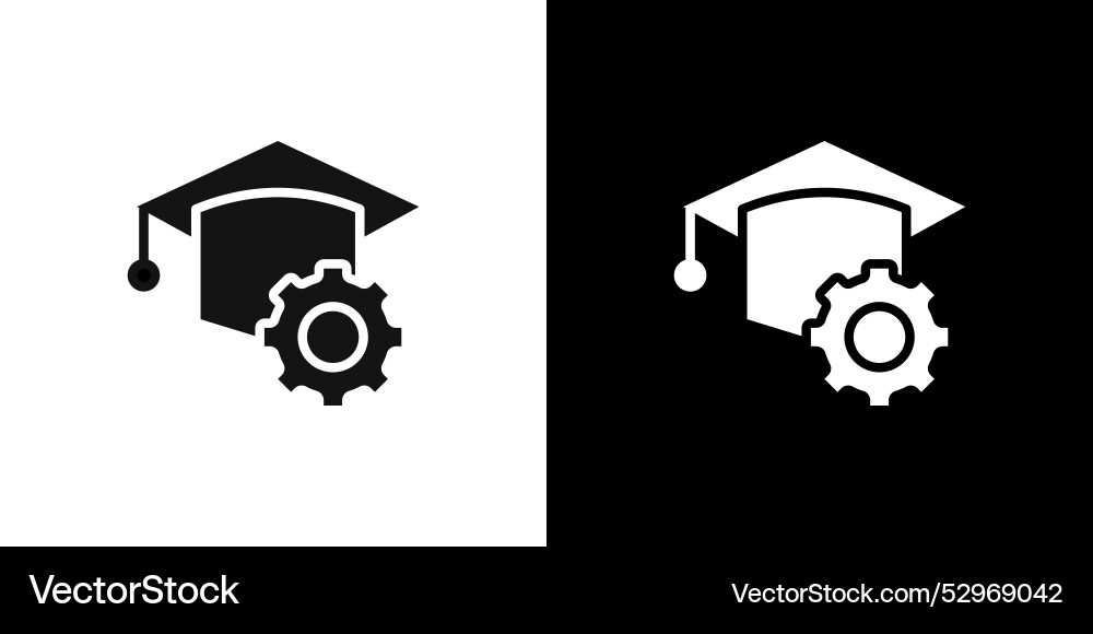 Engineering education icon flat fill set Vector Image
