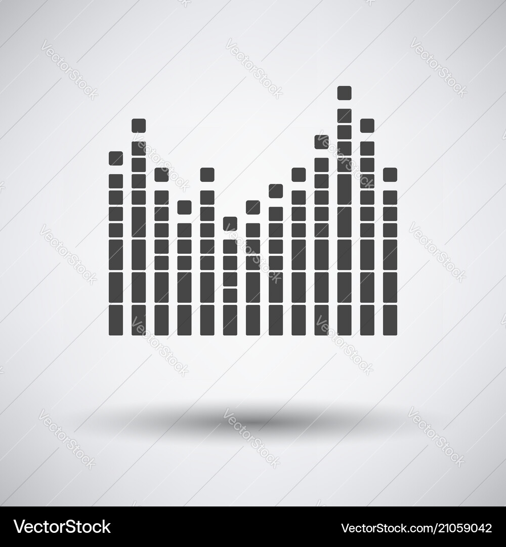 Graphic equalizer icon Royalty Free Vector Image
