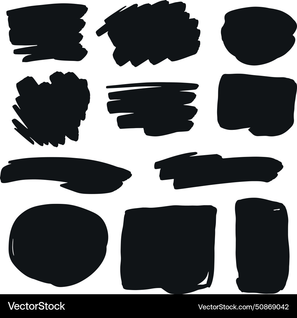 Hand draw stationary banner elements pack Vector Image