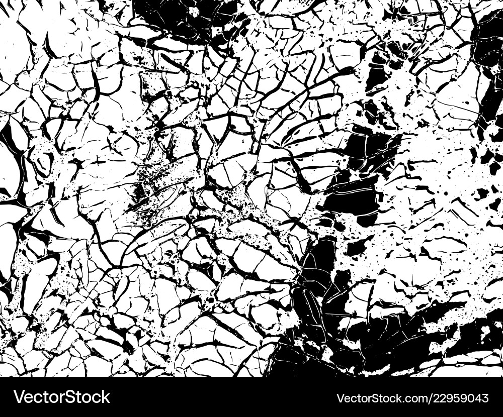 Cracks texture overlay background Royalty Free Vector Image