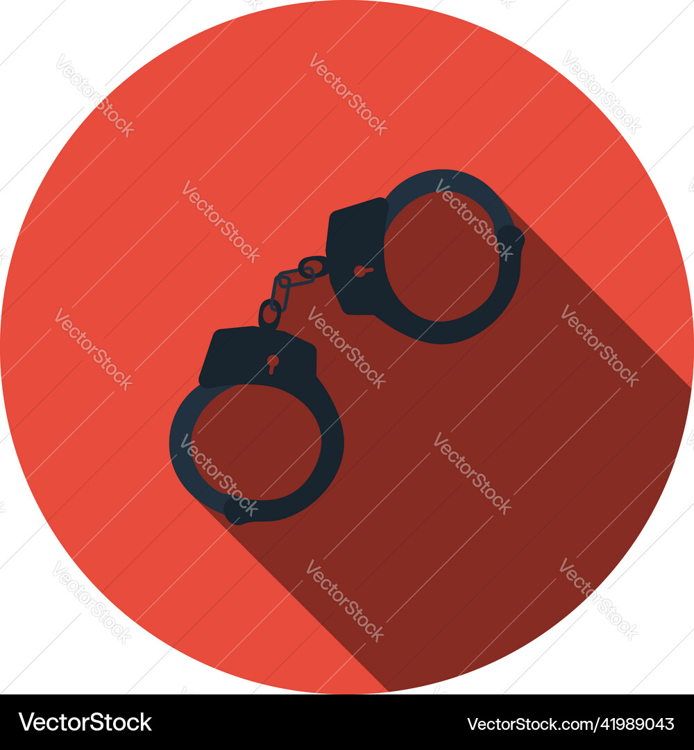Police handcuff icon Royalty Free Vector Image