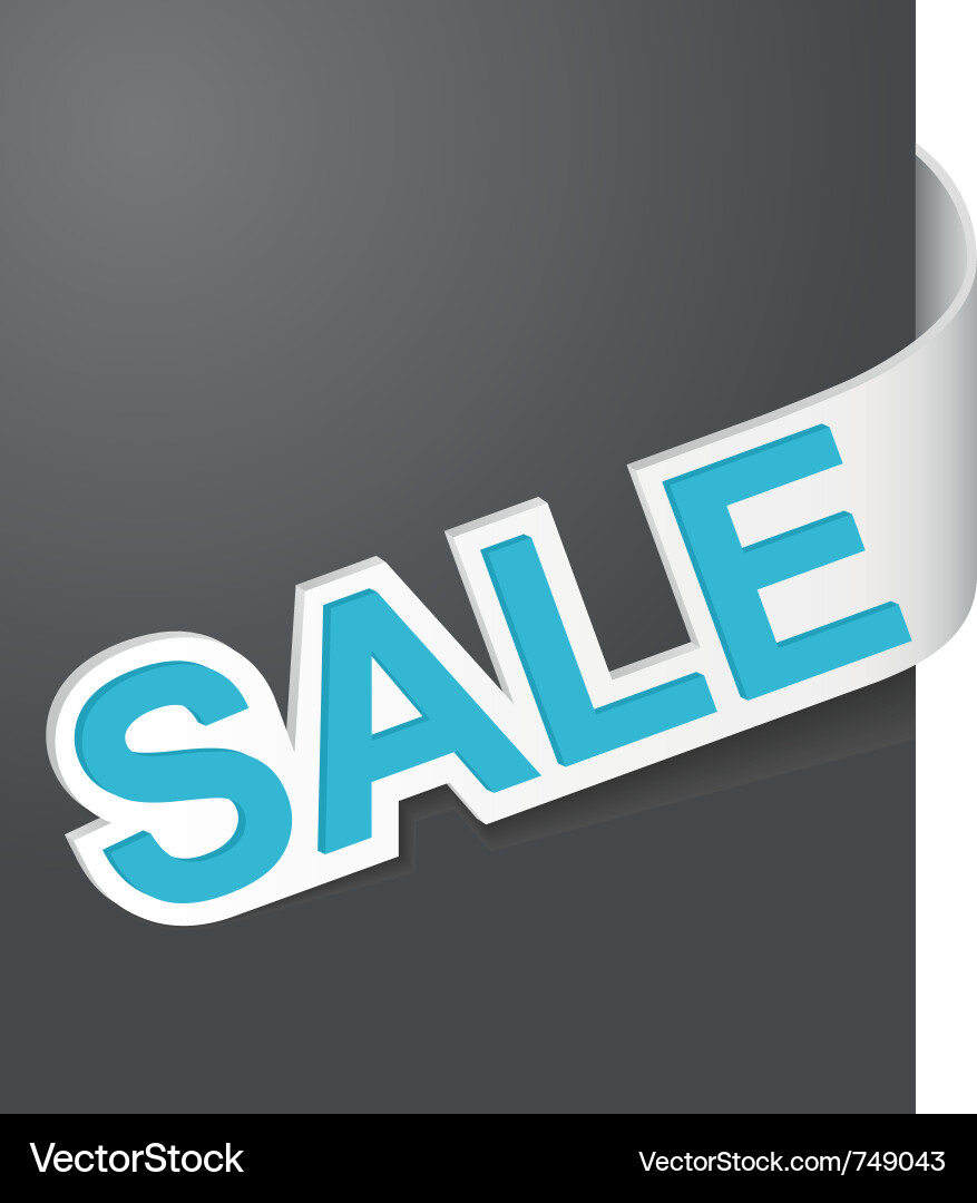 Right side sign sale Royalty Free Vector Image