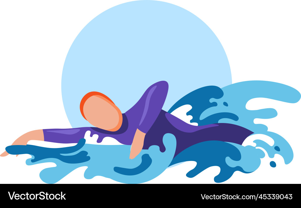 Swimming professional sports summer activity Vector Image